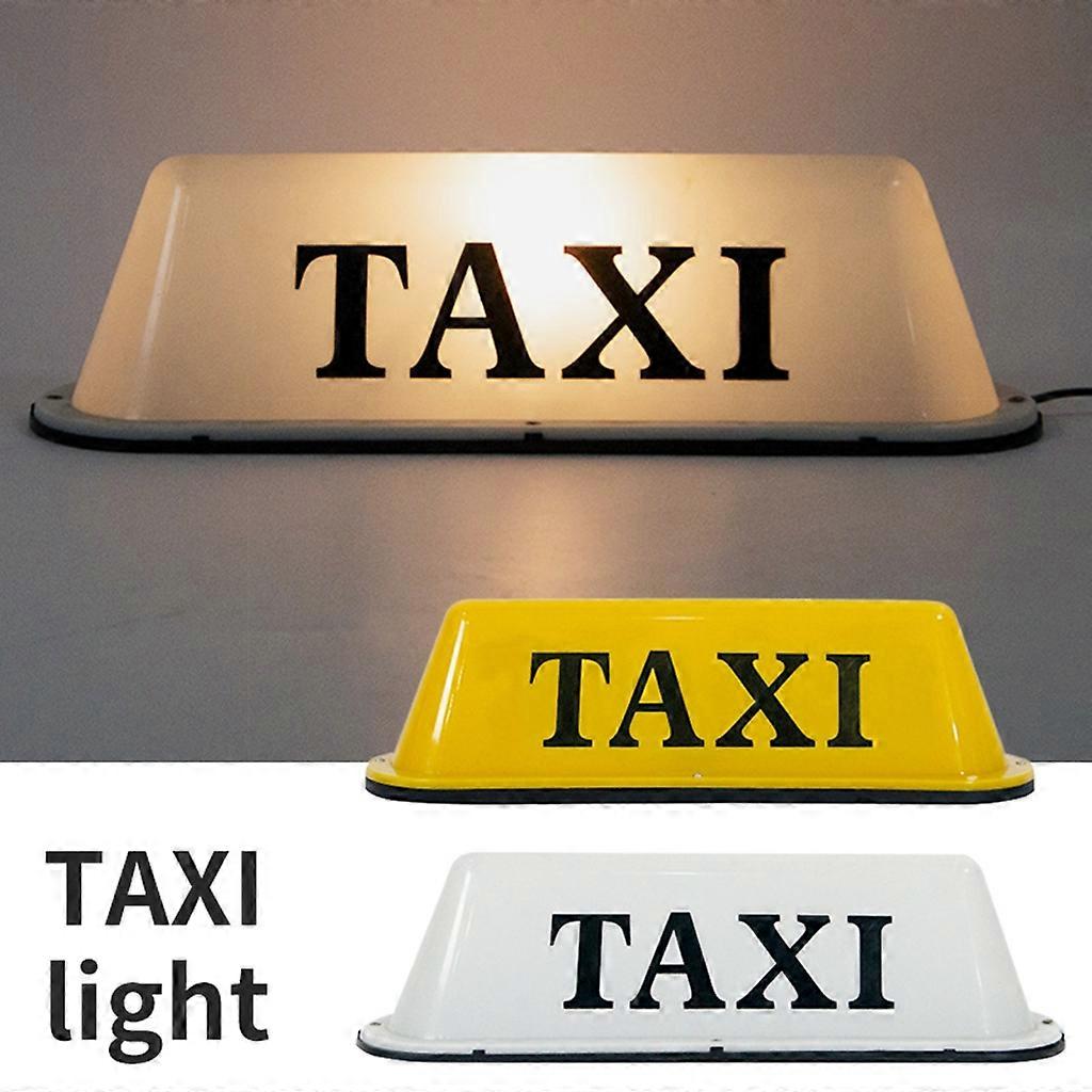 Taxi Sign Cab Roof Top Topper Car Magnetic Sign Lamp DC12V LED Light ...