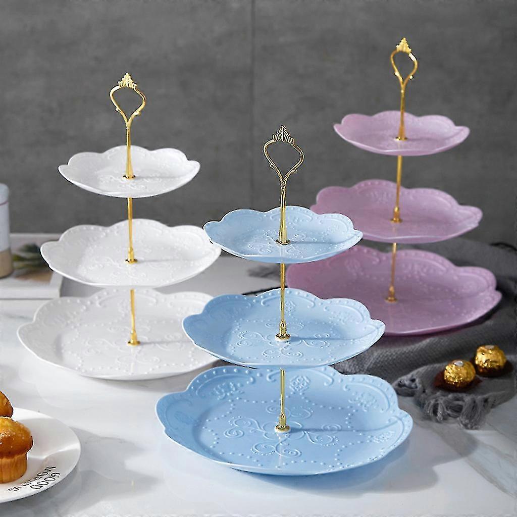 Cake Stand 3 Tier Cupcake Candy Chocolate Mooncake Display Holder-MXBC ...