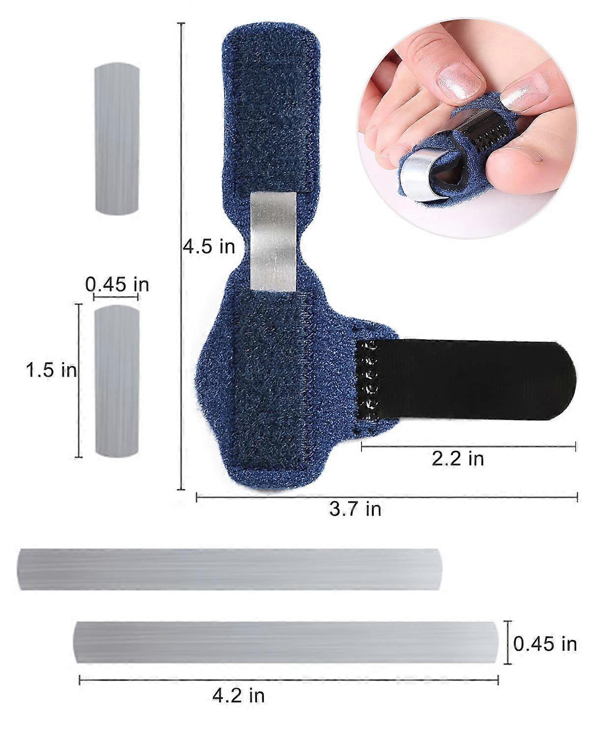 1 Pair Toe Splint Broken Toe Brace, Toe Straightener for Hammer Toe ...