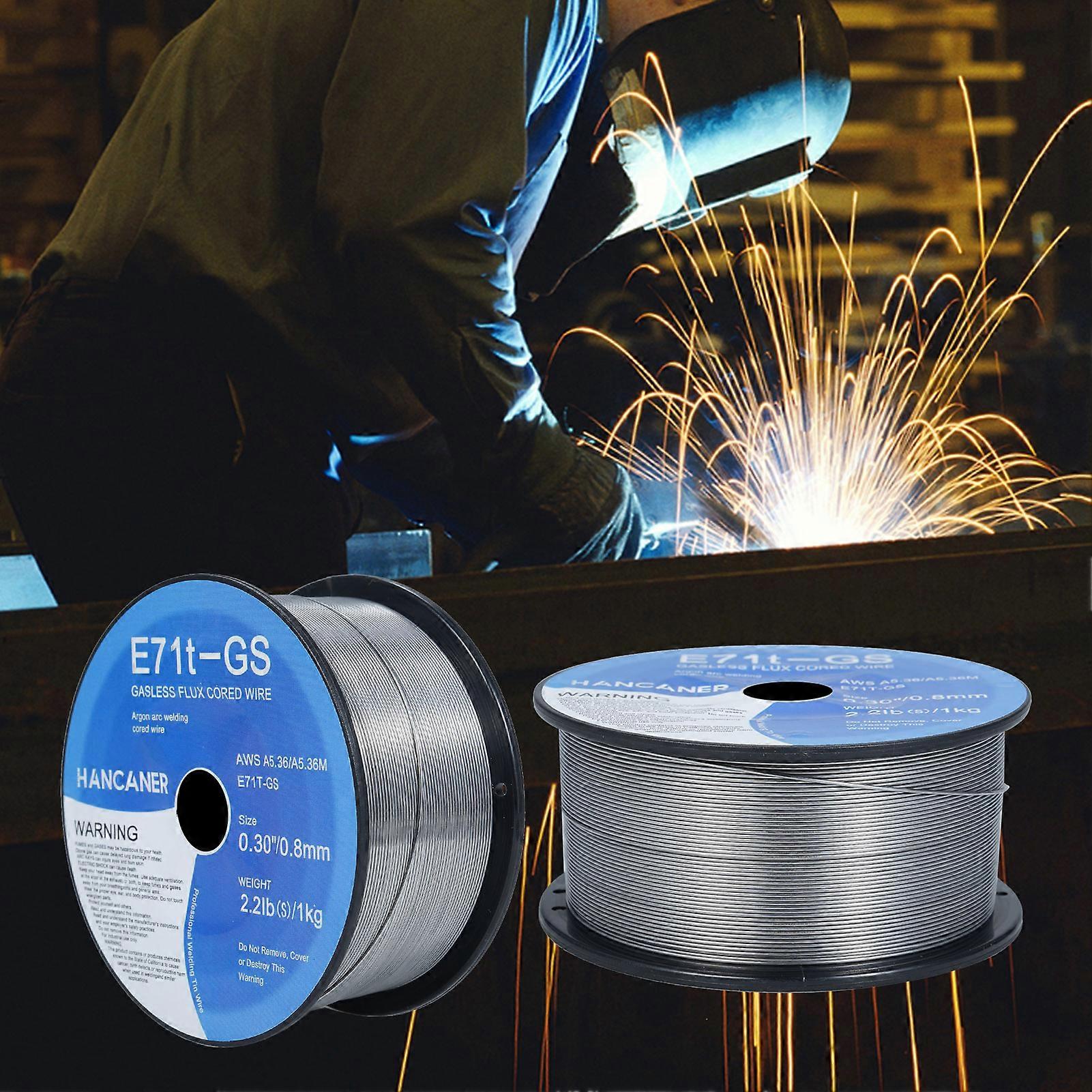 2 Rolls 0.8mm Gasless Flux Cored Wire Argon Arc Welding Cored Wire ...