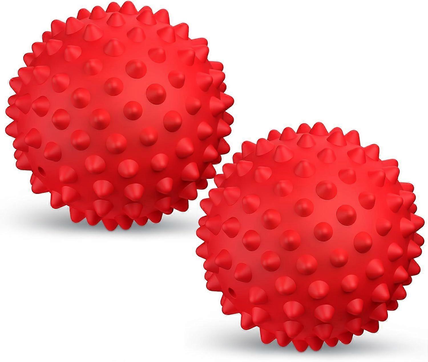 2-Pack Sensory Spiked Therapy Balls Hard & Soft Combo for Reflex ...
