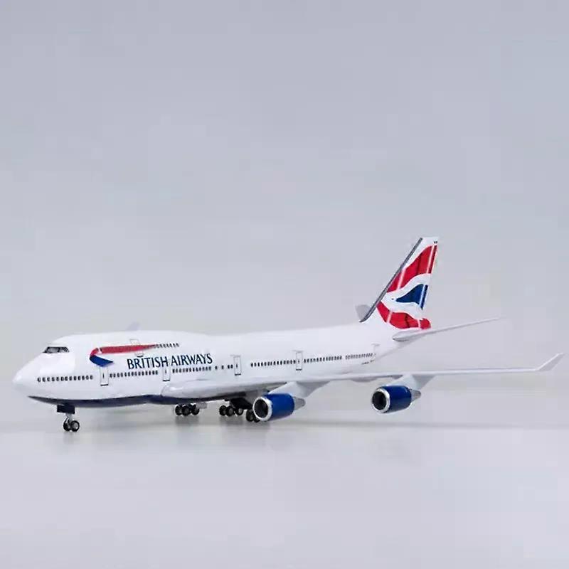 B747 British 1/160 Large Scale Airplane Model 47CM Die-cast Airplane ...