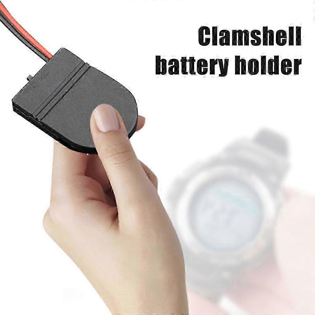 5Pcs CR2032 Button Battery Storage Box Coin Cell Organizer with On/Off ...