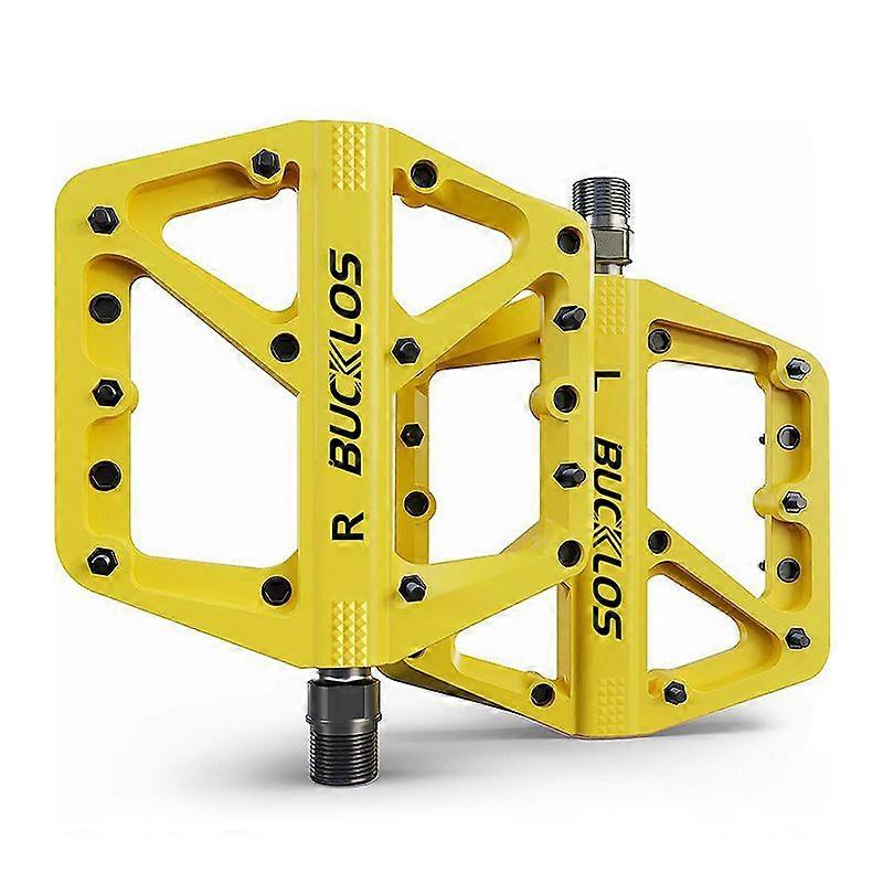 BUCKLOS Bike Pedals Wide Platform Non-Slip Ultralight Aluminum Alloy ...