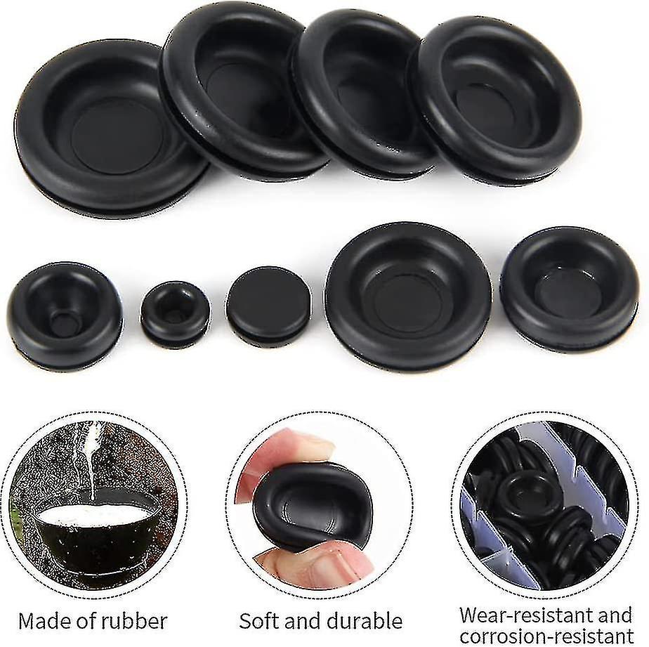 170 Pieces Rubber Plugs, Rubber Grommet Assortment, Rubber Grommets ...