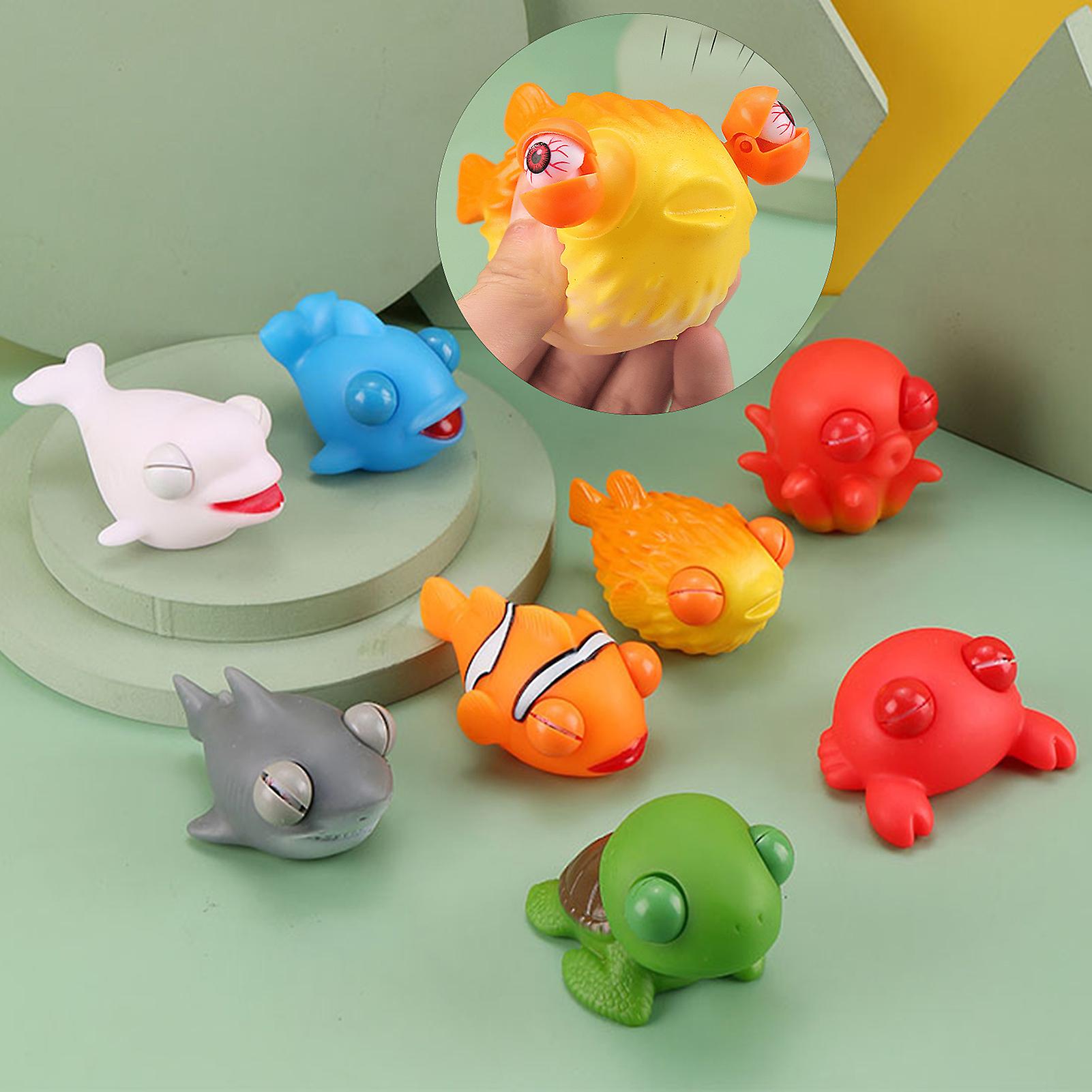 Squeezing Animal Toy Fish Turtle Crab Shark Dolphin Whale PVC Vent Toys ...