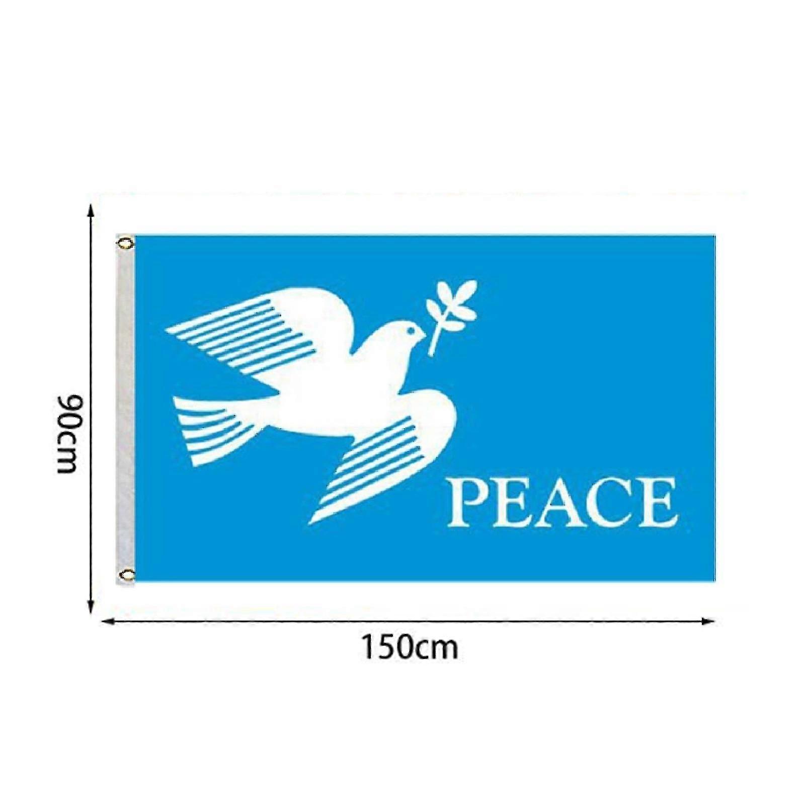 Peace Flag Peace Dove Flag, Peace Dove World Peace Sign Symbol Flag ...