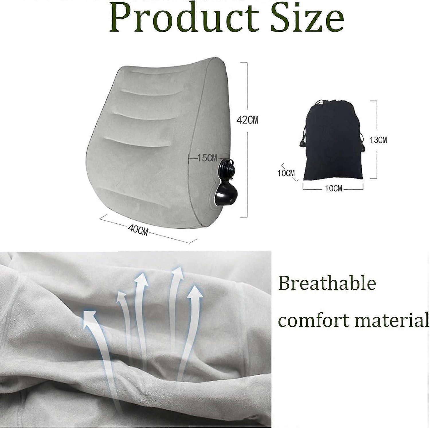 Inflatable Bed Wedge Pillow Set, Post Surgery Support Pillow for Back ...