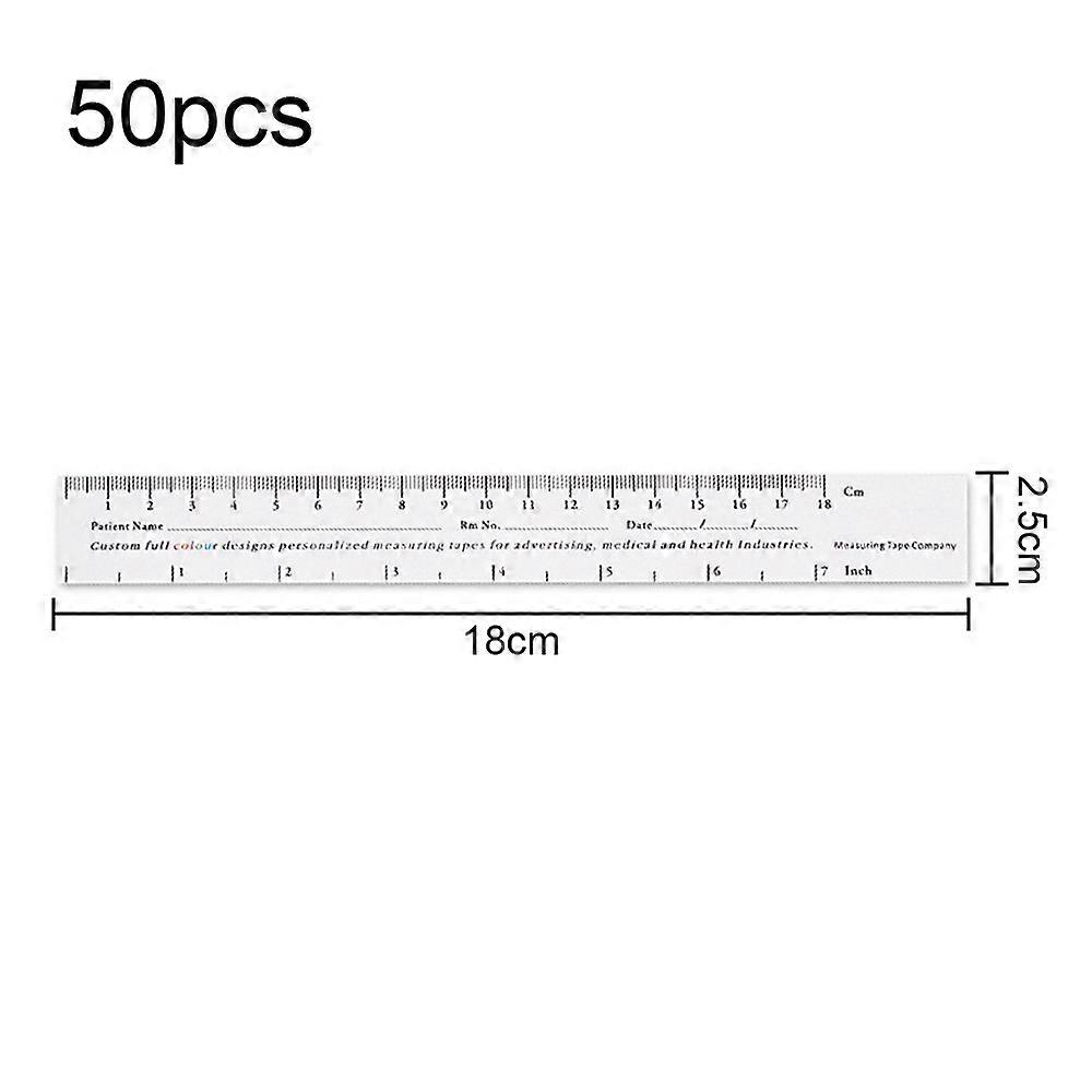18cm Wound Ruler - Disposable Medical Measuring Tape - Pack of 50 ...