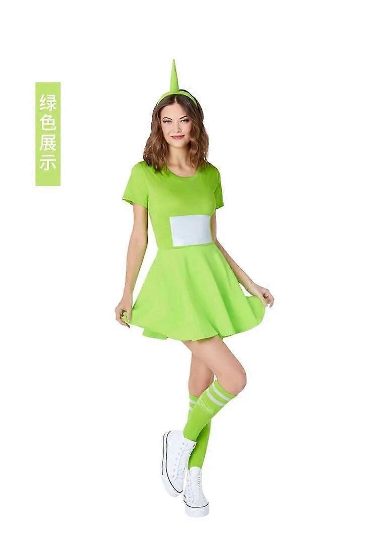 Women's Teletubbies Costume Tinky Winky Dipsy Laa-laa Po Cosplay Dress ...