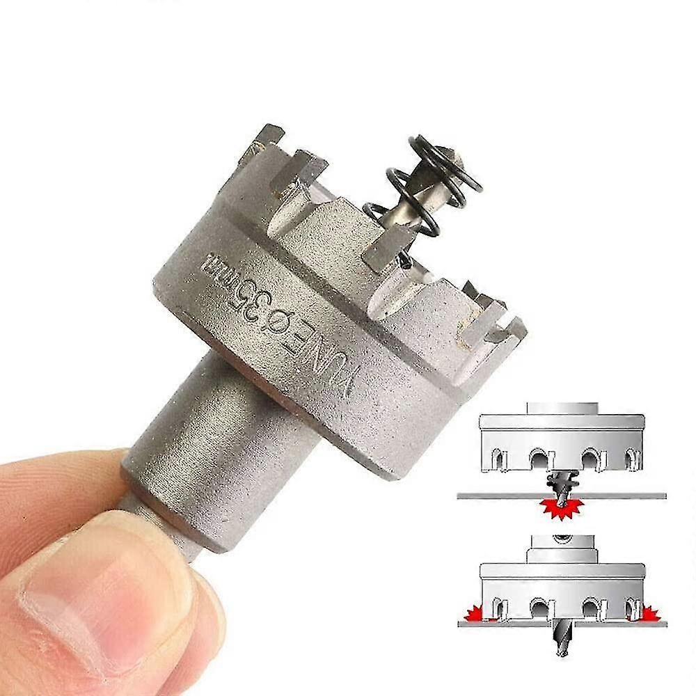 Hole Saw For Metal, Set Of 6 Carbide Hole Saw Drill Bits, Stainless Steel Hole Saws, For ...