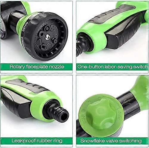 Garden Hose Foam Sprayer, 8 Patterns High Pressure Nozzles Watering ...