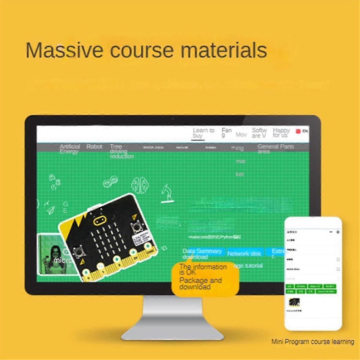Bbc Microbit V2.0 Motherboard An Introduction to Graphical Programming in Python Programmable ...