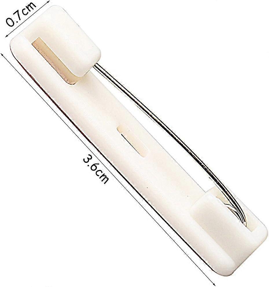 100 pcs 1.46 inches Safety Bar Pins, Large Safety Pins for Name Tag ...