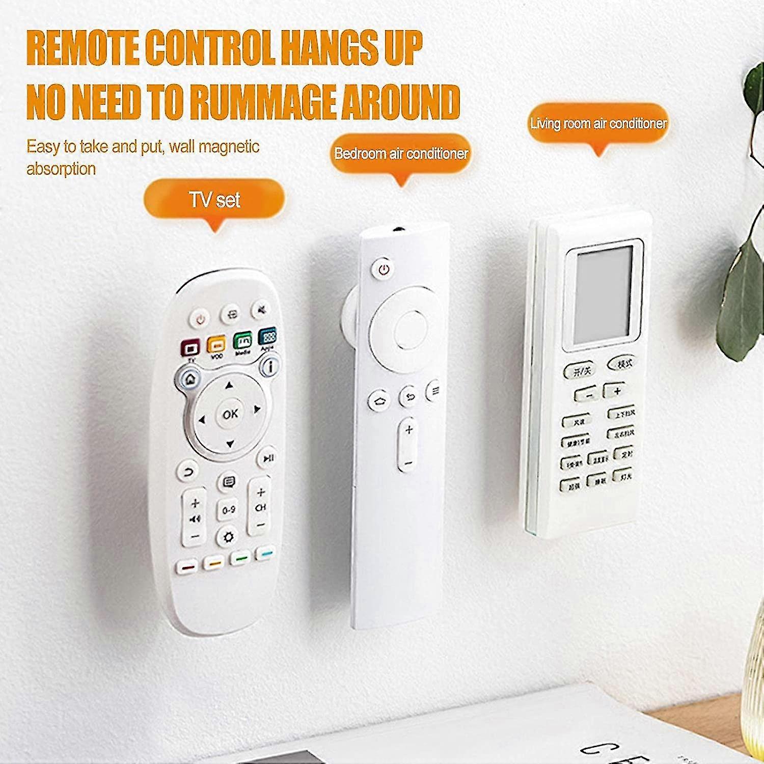 Magnetic Remote Control Holder, Wall Mount Remote Control Storage Shelf ...