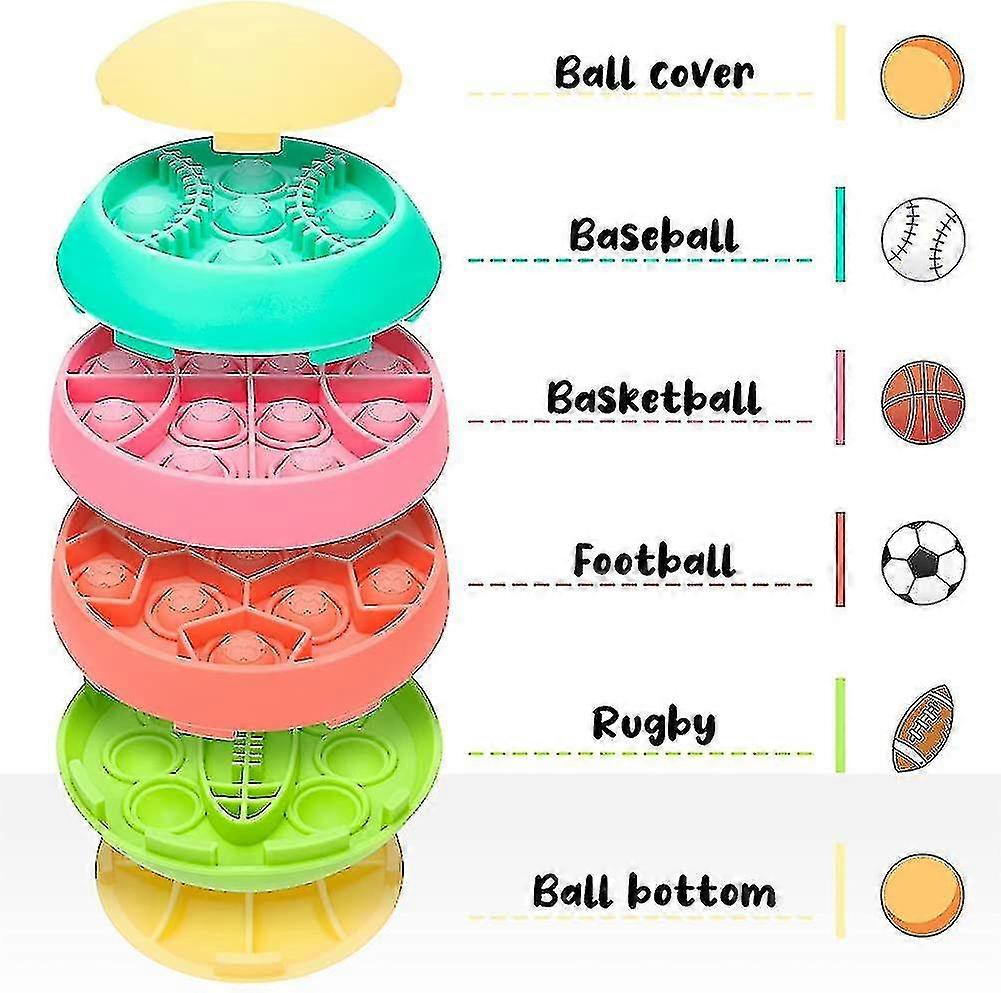 Pop Its It Fidget Toys, New Puzzle Push Bubble Poppers,rainbow Pop ...