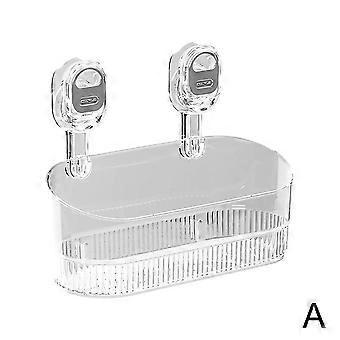 No-Drill Bathroom Suction Storage Box Multi-Functional Wall-Mounted ...