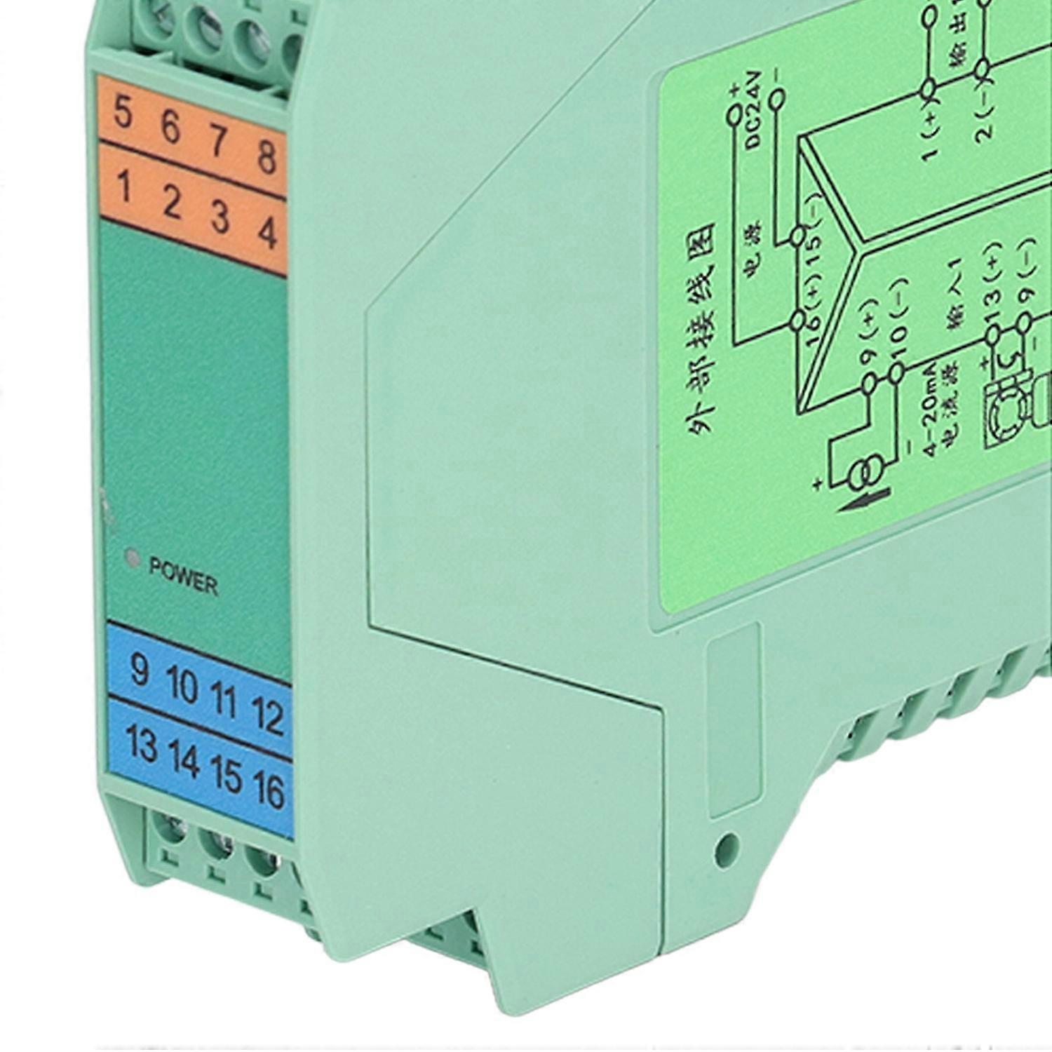 DC24V Signal Isolator 1 Input 1 Output Current Transmitter 4‑20mA Analog PLC Control DIN Rail ...