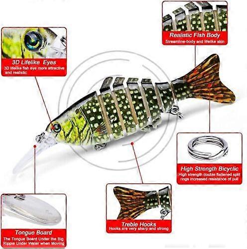 Fishing Gear - Bionic Swimming Bait, Robotic Fishing Lure, 3D Lifelike ...
