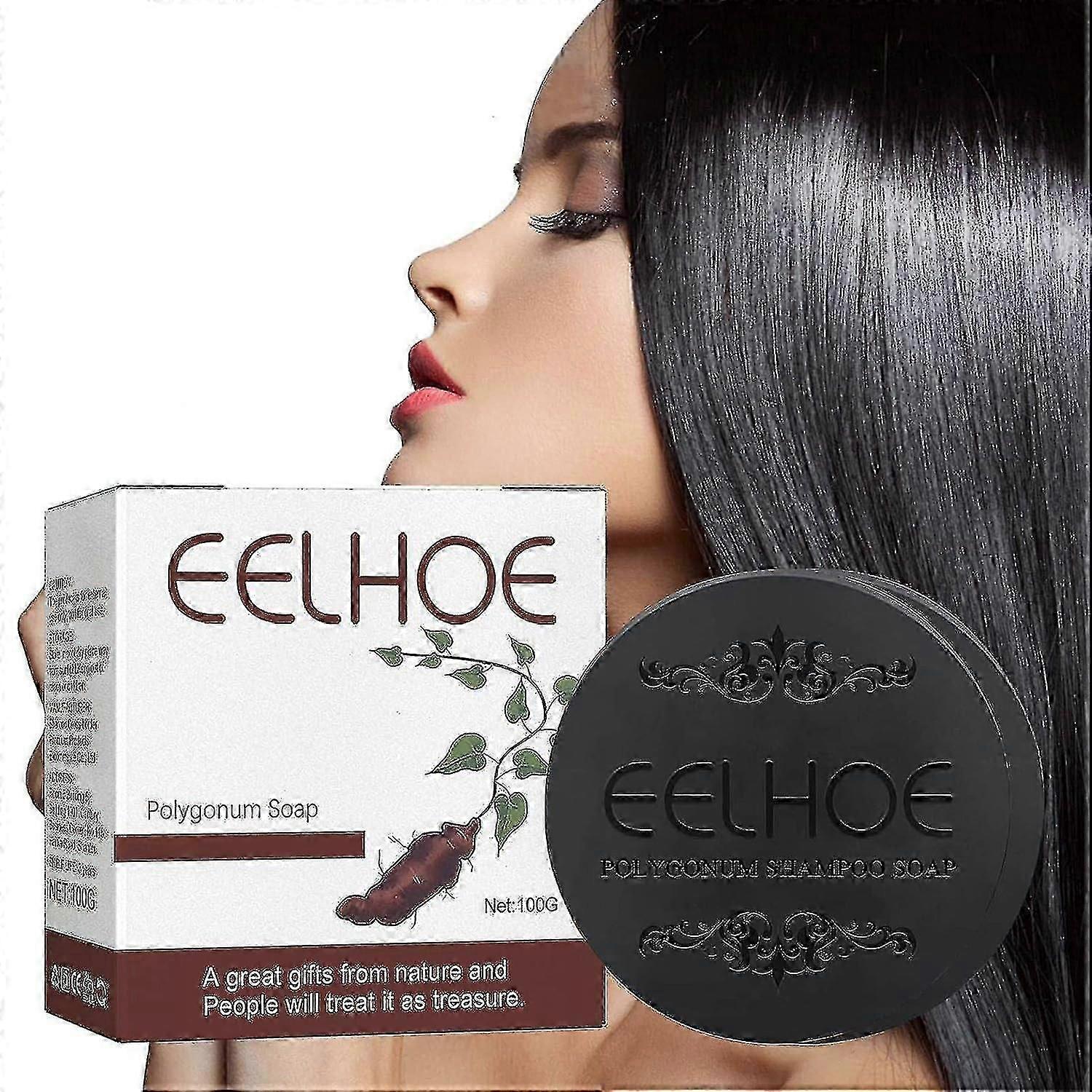Eelhoe Polygonum Soap Black & Thick Hair Fallopia Multiflora Shampoo ...