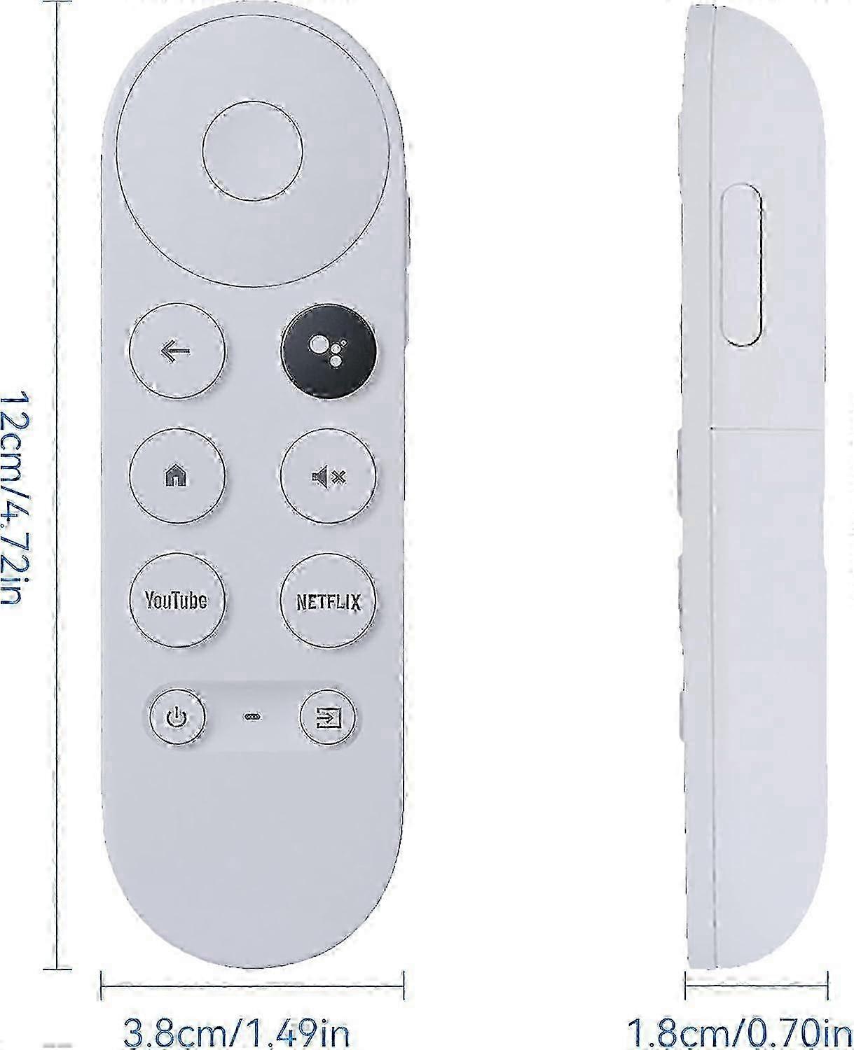 Google Chromecast 4K TV with Bluetooth Voice Remote - Snow White ...