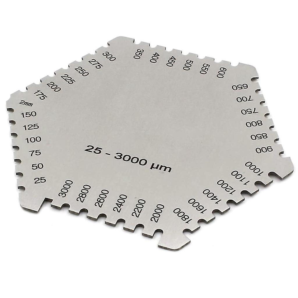 Stainless Steel Hexagonal Wet Film Comb Paint Wet Film Thickness Gauge ...