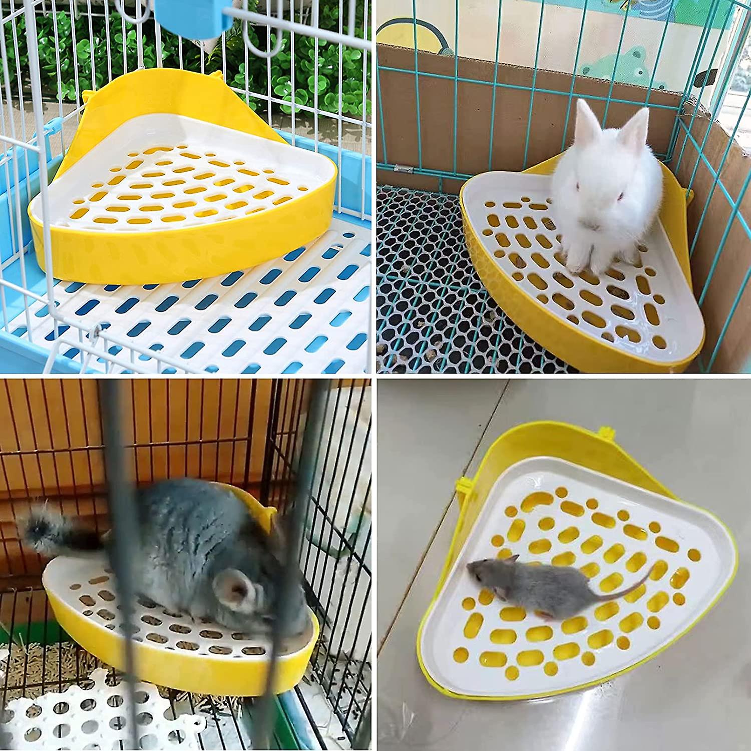 Corner Rabbit Toilet guinea pig stretcher Bed Plastic Box PET potty ...