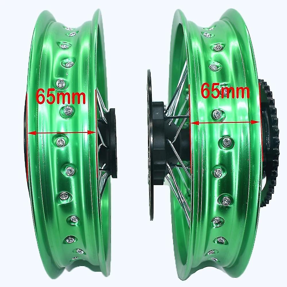 1.85-12 Inch Front Rear Rims Aluminum Alloy Wheel Sprocket Disc Brake ...
