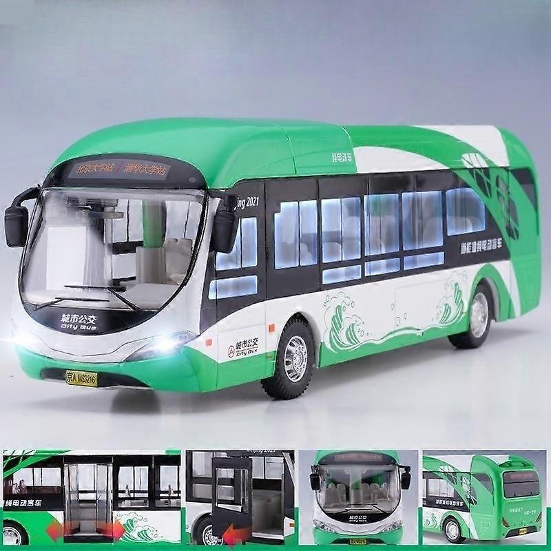 1/32 Coach School Bus Toy Car Diecast Alloy Miniature Model Pull Back ...