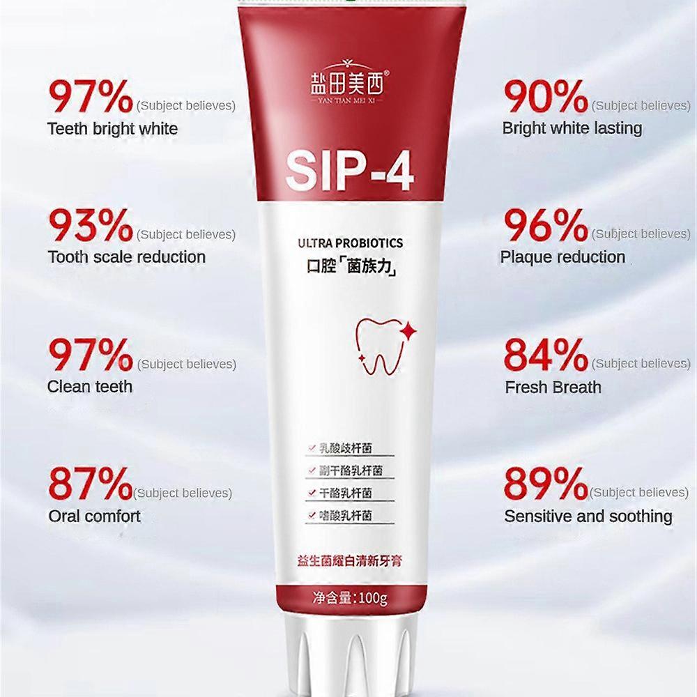 3x Sp-4 Probiotics Whitening Toothpaste Brightening Stain Removing Toothpaste New | Fruugo UK