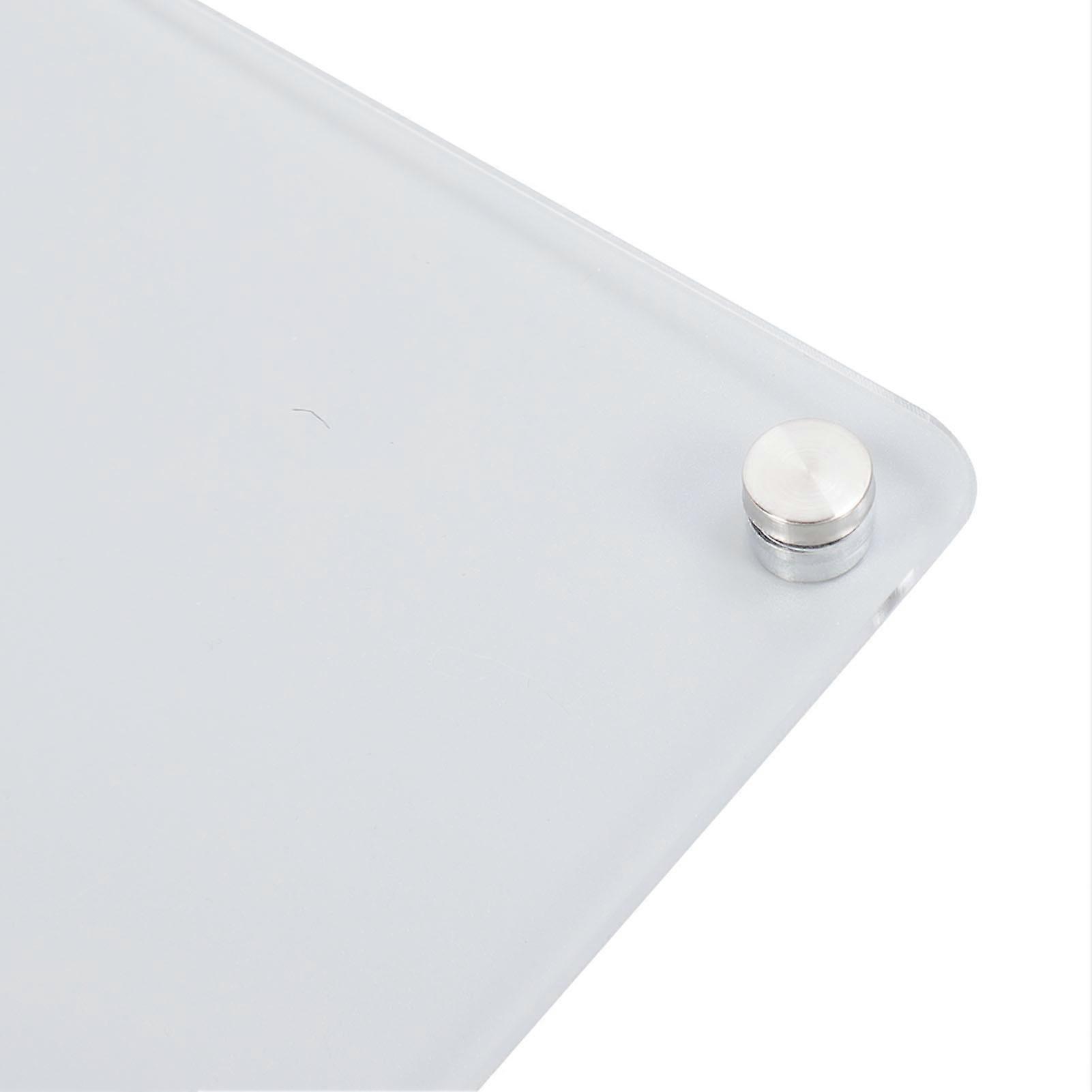 Acrylic Dry Erase Board Clear Rounded Edges Magnetic Installation Blank ...
