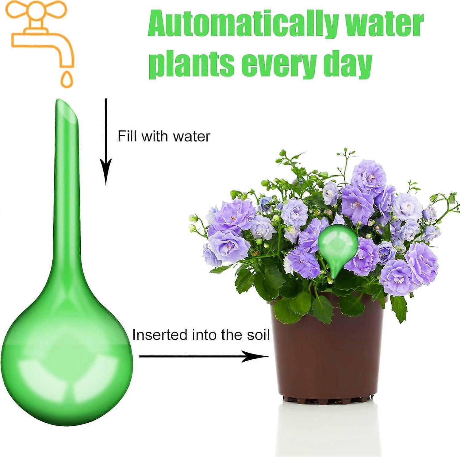 12Pcs Plant Watering Globes Devices Self Watering Plastic Bulbs System ...