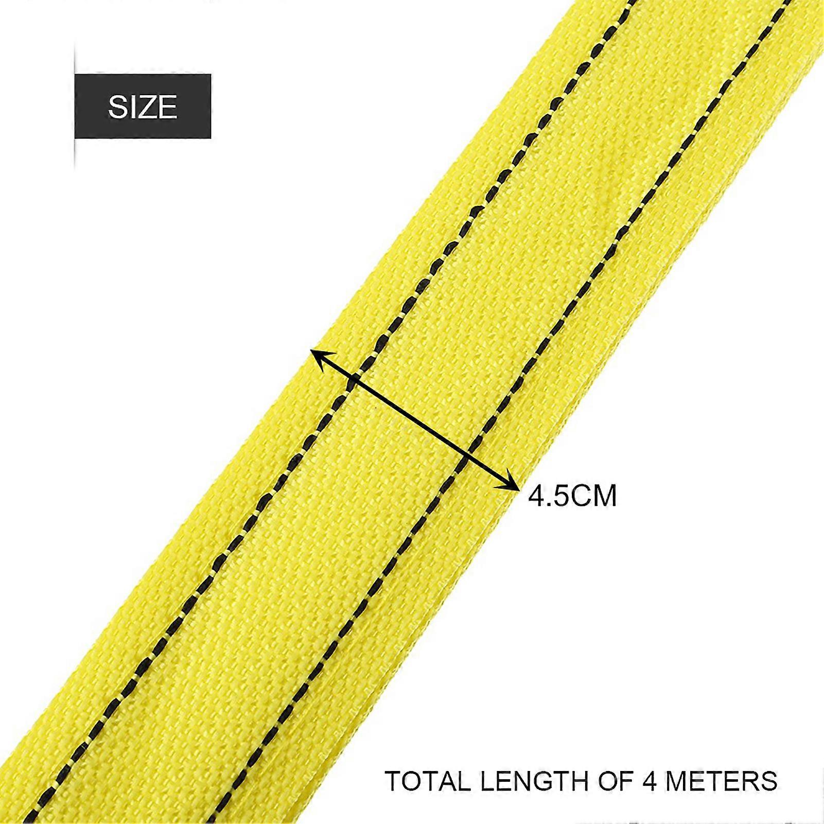 4 Meter Load 5 Ton Car Trailer Towing Rope Strap Tow Cable with Hooks ...
