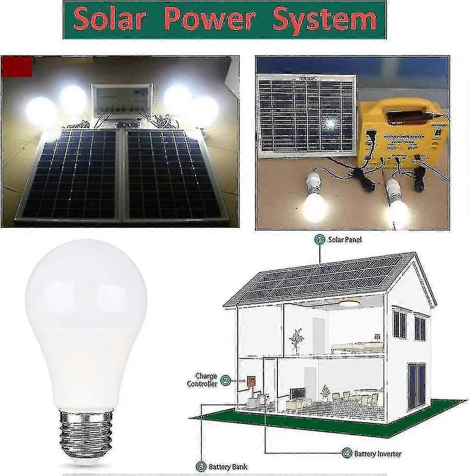 12v E27 9w Cool White 6000k Halogen Equivalent 75w, Ac Dc 12 Volt 24 ...