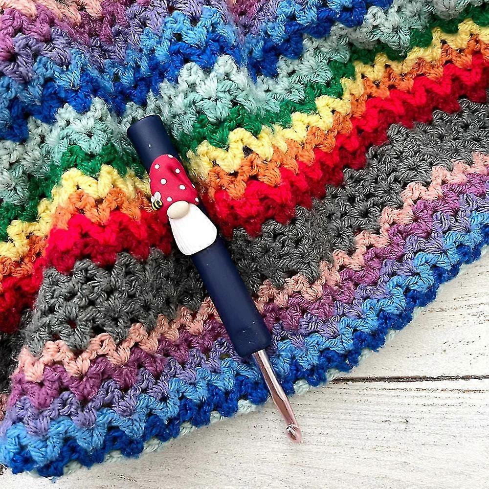 härlig tecknad tomte virka krokar tung tjänst slitstark stickad virknål ...