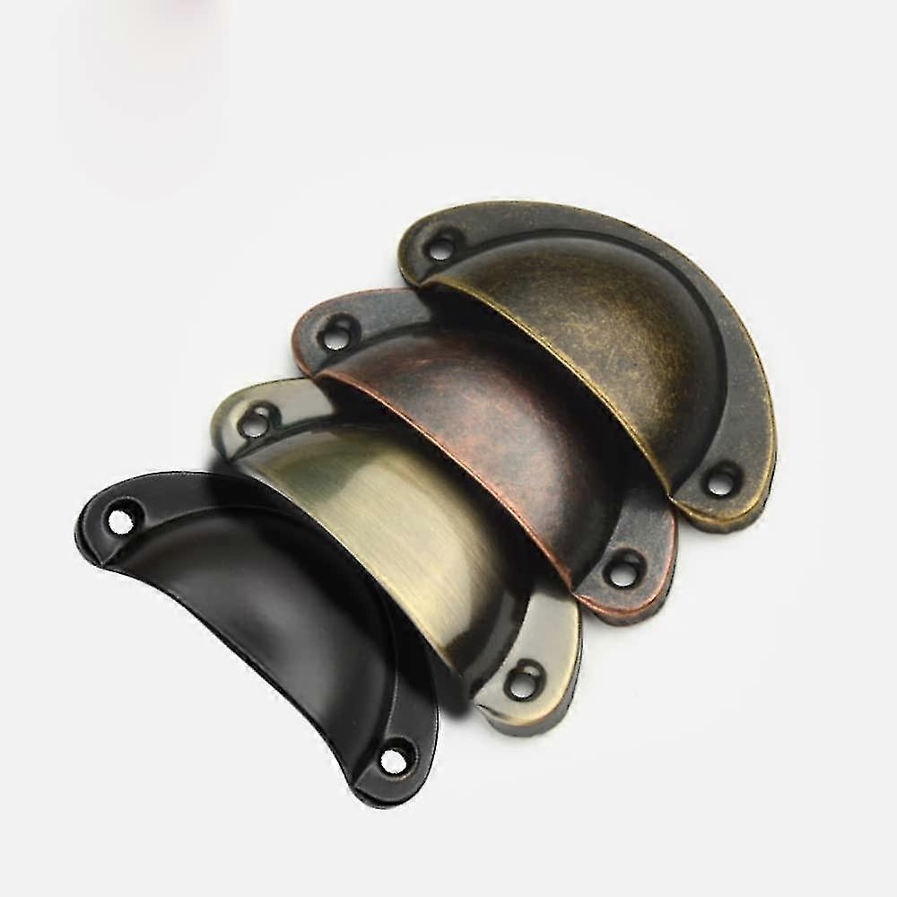 12 Pieces Shell Door Handle, Retro Door Handles, Traditional Half Moon ...