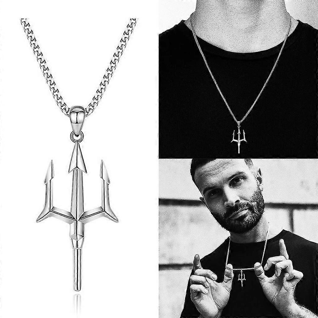 Fashion Niche Trident-shaped Pendant Sweater Chain Ins Valentine's Day ...