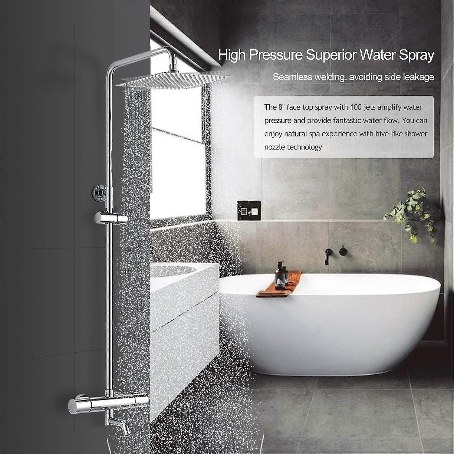 2025 New Overhead shower rain shower, built-in shower heads stainless ...