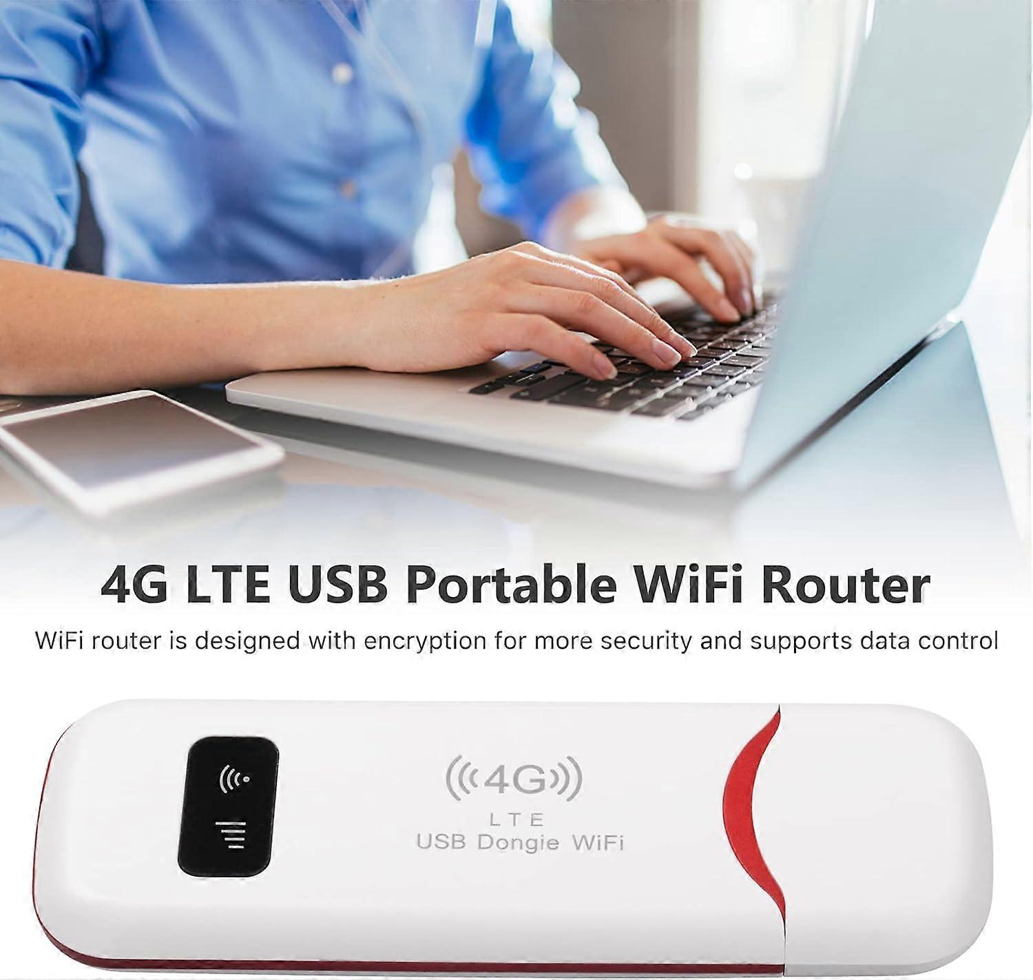 4G LTE USB Portable WiFi Router, Smart Router 150Mbps, Wireless Network ...