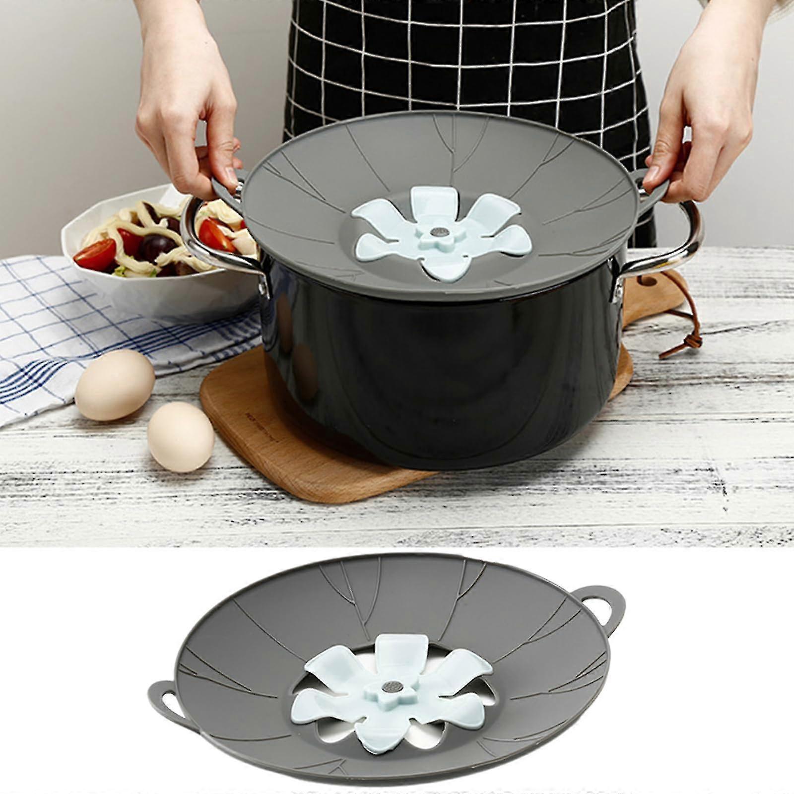 Silicone Splatter Guard, Spill Stopper Lid Cover, Silicone Pan Lid ...