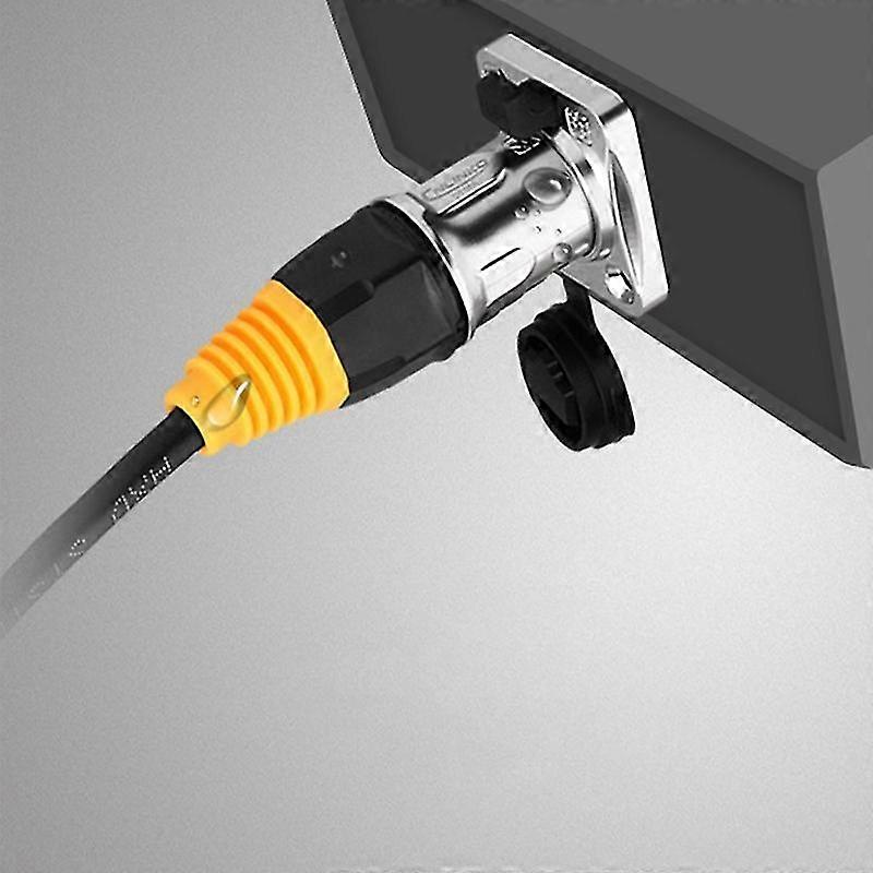 Ip67 Network Rj45 Waterproof Connectors / Ethernet Rj45 Waterproof Plug ...