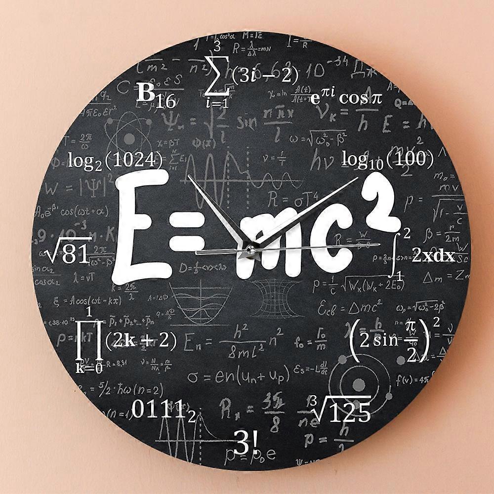 Theory of Relativity Math Formula Geek Wall Clock Scientist Physics ...