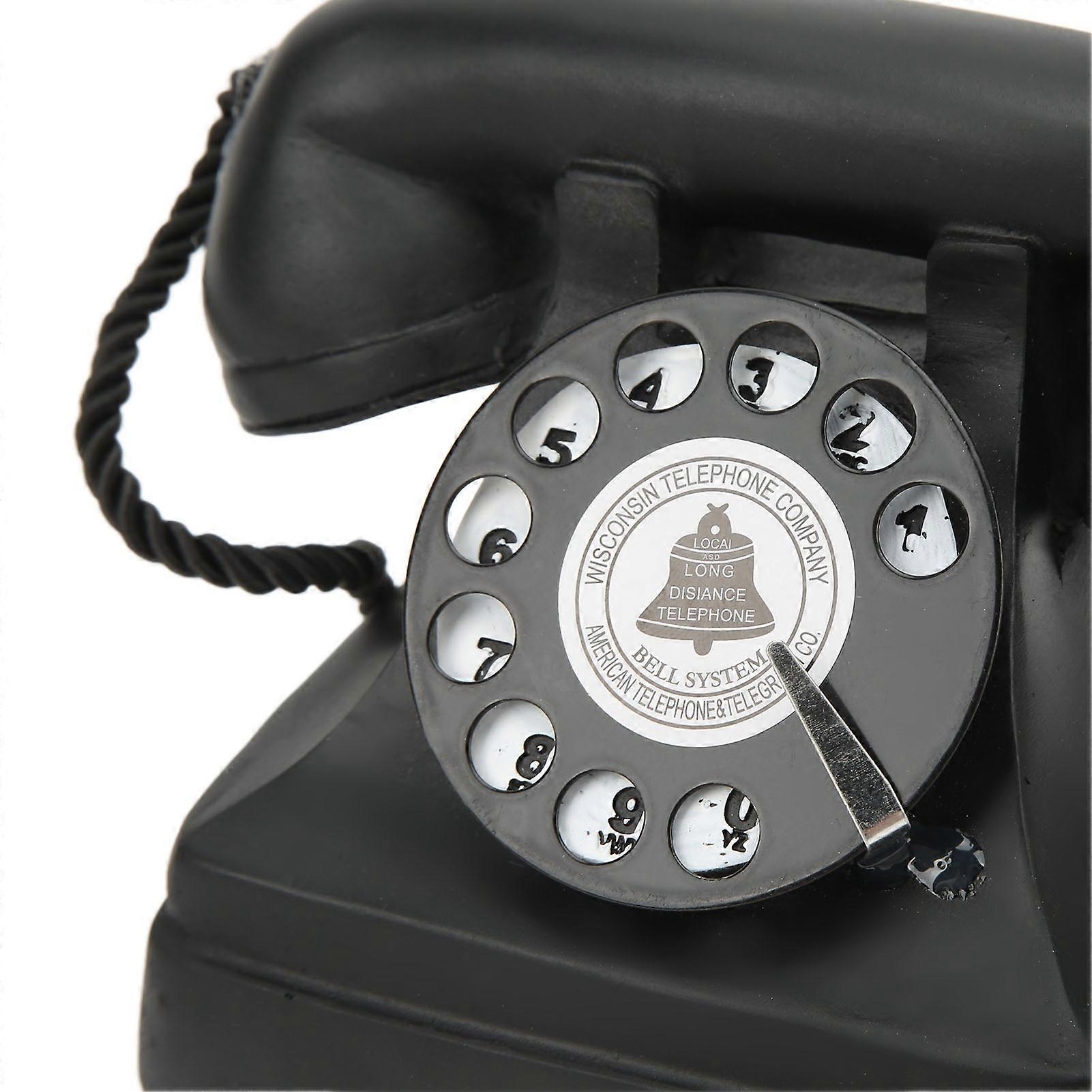 Rotary Telephone Model Vintage Landline Ornament Classic Old Style Dial ...