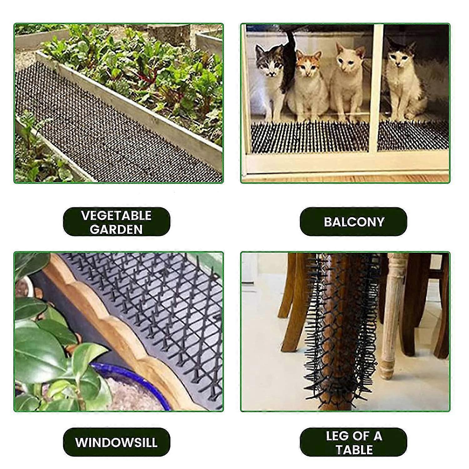 12pcs Scat Mat With Spikes,at Animal Spikes Repellent,garden Prickle ...