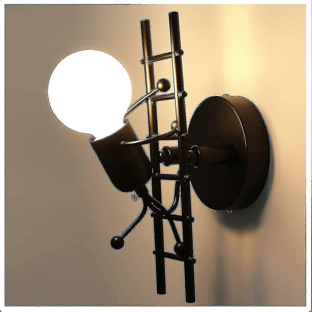 Humanoid Creative Wall Light Indoor Sconce Modern Candle Wall Lamp Art ...