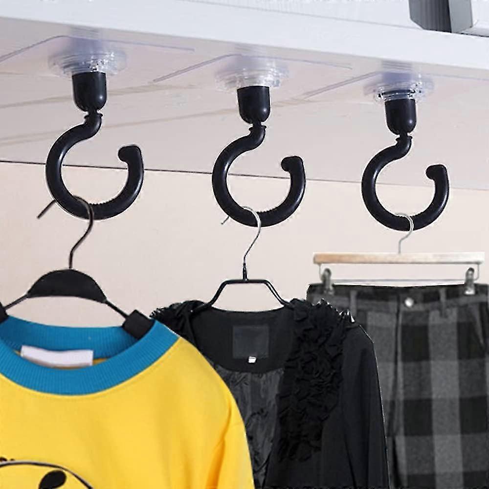 20pcs Adhesive Wall Ceiling Hooks, 360 Rotating Ceiling Hanger Hooks ...