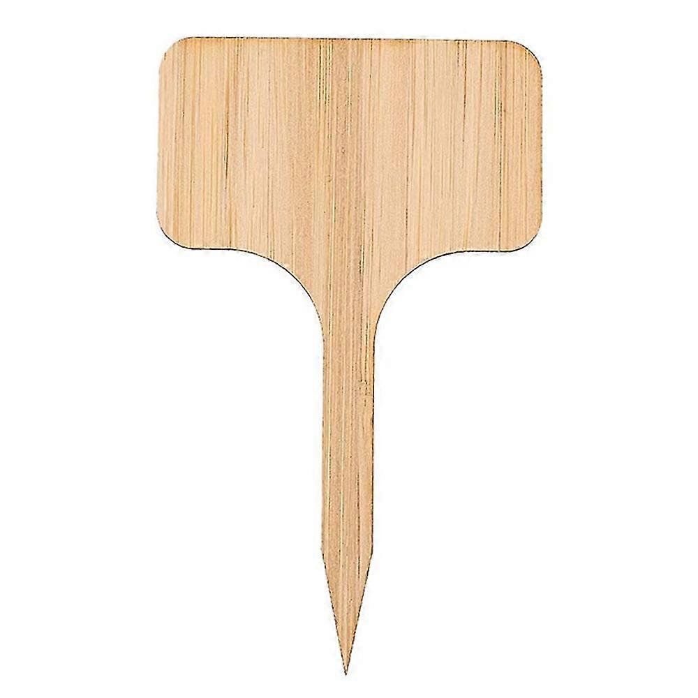 50 Pcs Plant Signs Bamboo, T-shape Plant Plug Labeling Stick-in Labels ...