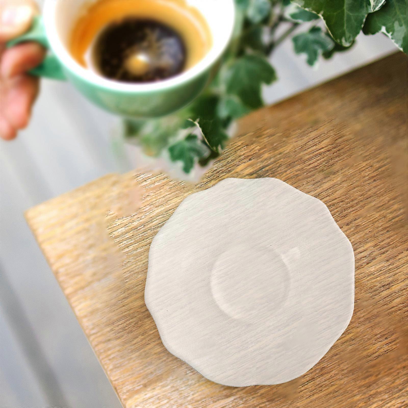 4pcs Glass Tea Saucers Glass Costers Glass Tea Cup Mats Tea Set Saucers ...