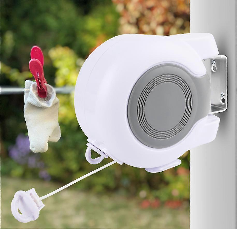 Outdoor Retractable Clothesline, 13M Double Retractable Washing Line ...