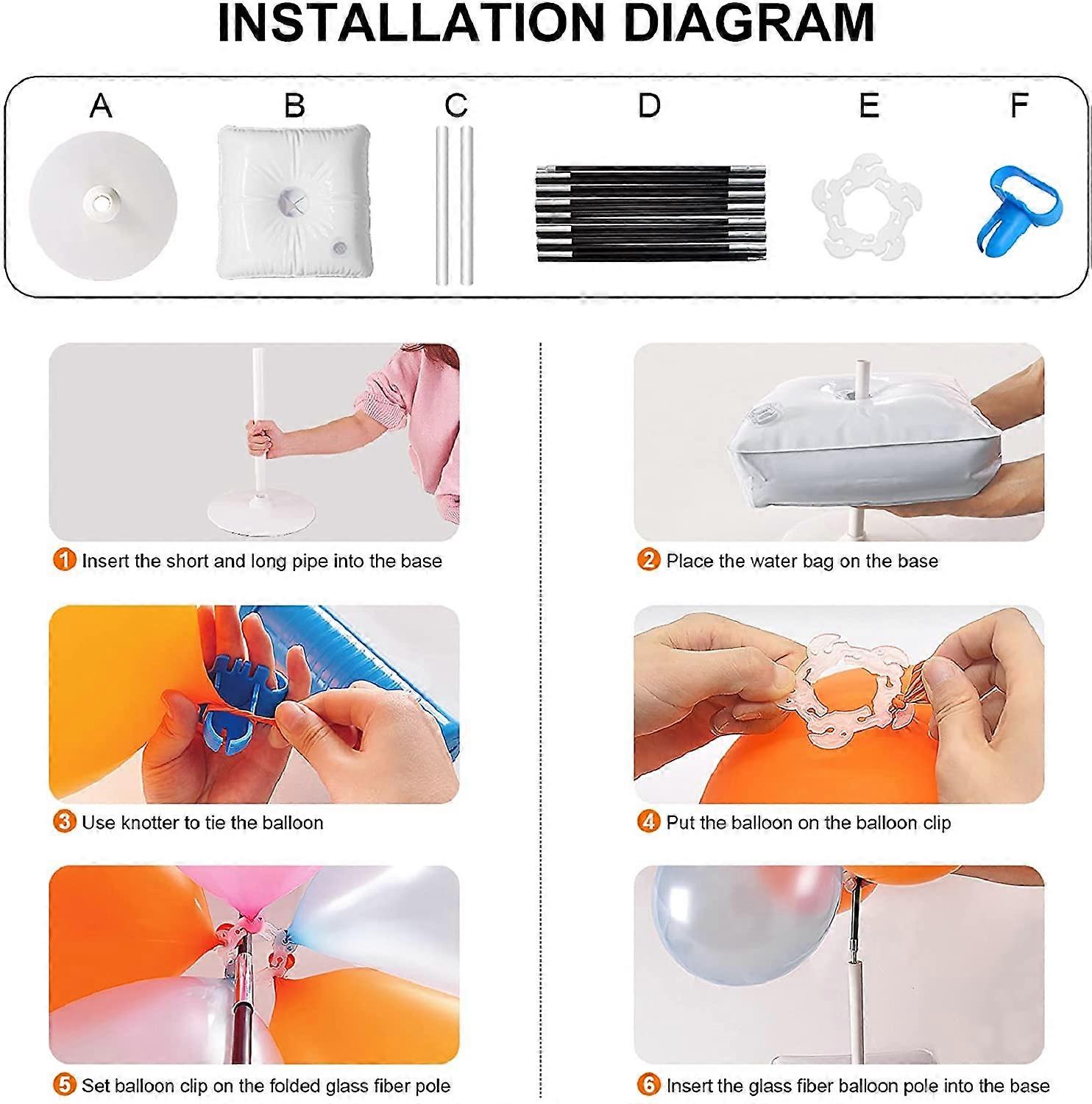 Balloon Arch Kit,9FT Tall & 10Ft Wide Adjustable Balloon Stand Set with ...